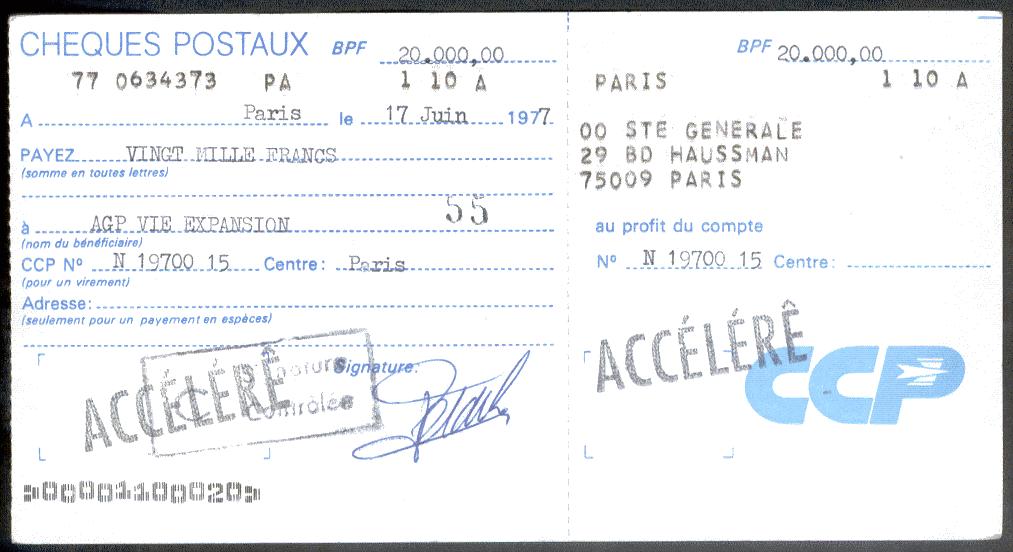 Annexe IIIf - Exemples de tarifs sur des plis